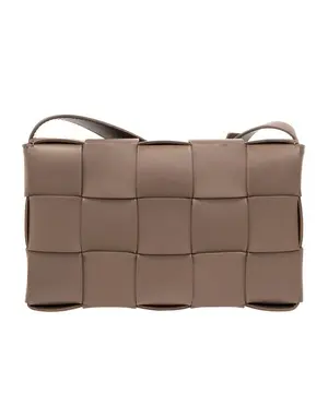 Bottega Veneta Cassette Zipped Shoulder Bag - Brown