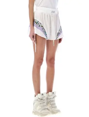 Isabel Marant Étoile Deyene Patchwork Shorts - White