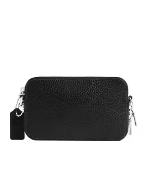 COACH Clinton Zip Leather Tote Bag - Black
