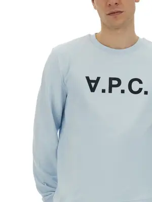 A.p.c. Logo Printed Crewneck Sweatshirt