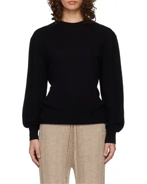 TOTEME Round Neck Knitted Jumper With Ribbed Cuffs And Hem