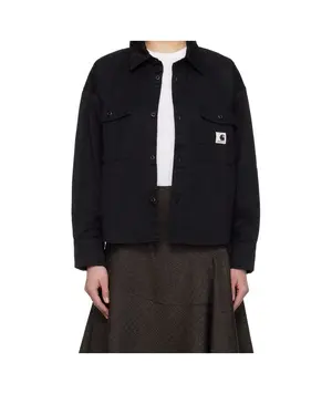 Carhartt Work In Progress Buttoned Patch-pocket Shirt - Black