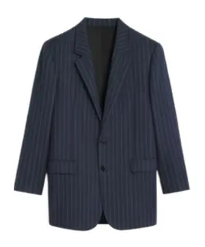 Celine Striped Wool Blazer