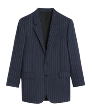 Celine Striped Wool Blazer - No
