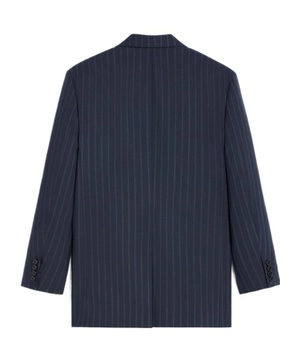 Celine Striped Wool Blazer
