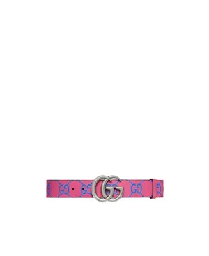 Gucci Gucci GG Marmont Wide Belt Pink