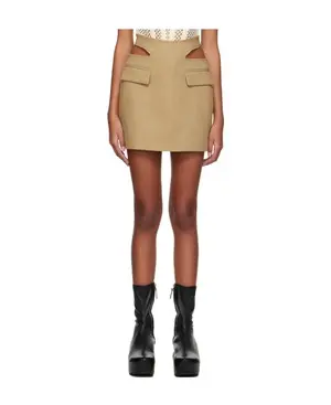 DION LEE Y-front Buckle Skirt
