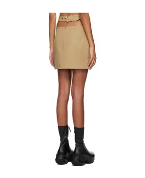 DION LEE Y-front Buckle Skirt
