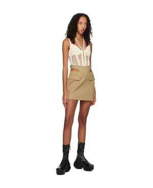 DION LEE Y-front Buckle Skirt