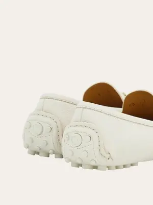FERRAGAMO Gancini Detail Loafers - White