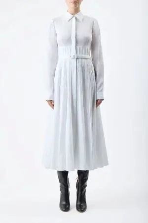 Gabriela Hearst Dewi Midi Shirt Dress