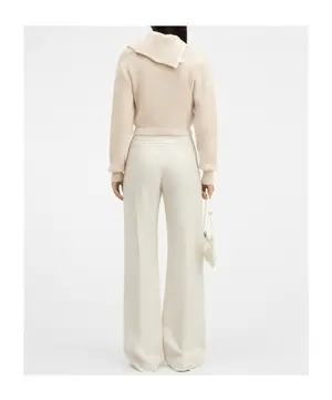 Jacquemus Asymmetrical Mock Neck Sweater - Light Brown