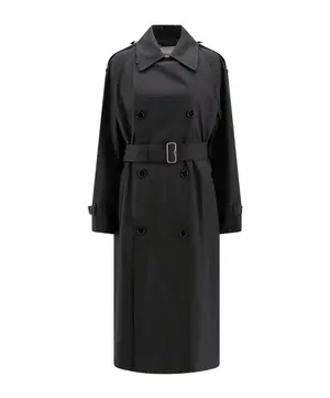 Burberry Double Breasted Belted Waist Trench Coat