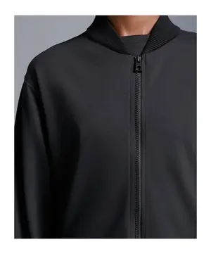 Moncler Zip-up Logo Patch Sweatshirt