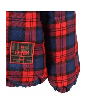 Fendi Reversible Plaid Puffer Jacket