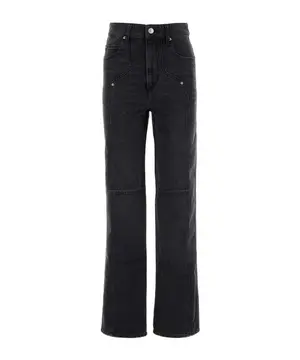 Isabel Marant Étoile Logo Patch Straight-leg Jeans