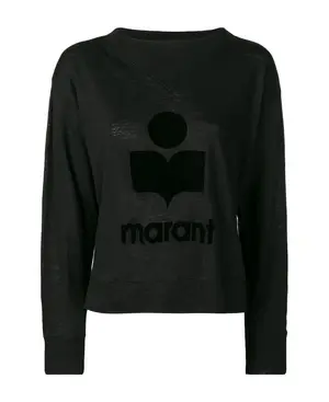 Isabel Marant Étoile Toile" Logo Printed Long-sleeved Sweatshirt