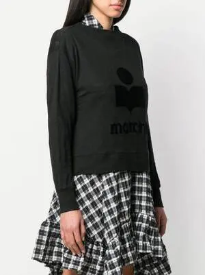 Isabel Marant Étoile Toile" Logo Printed Long-sleeved Sweatshirt