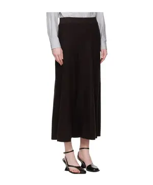 LISA YANG Torie Midi Skirt - Black
