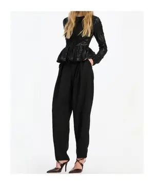 ROTATE BY BIRGER CHRISTENSEN Pleated Tailored Trousers