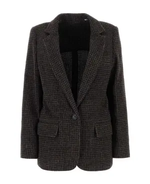 Isabel Marant Étoile Houndstooth Wool Blazer