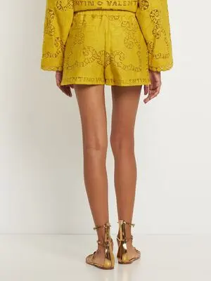 Valentino Garavani Embroidered Drawstring Shorts