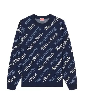 Kenzo All-over Monogram Printed Crew Neck Jumper