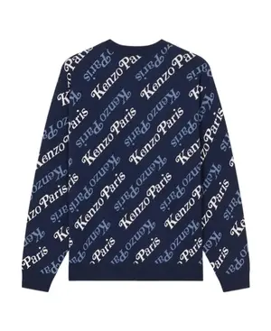 Kenzo All-over Monogram Printed Crew Neck Jumper