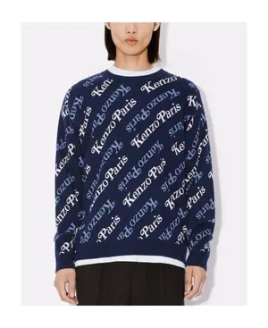 Kenzo All-over Monogram Printed Crew Neck Jumper