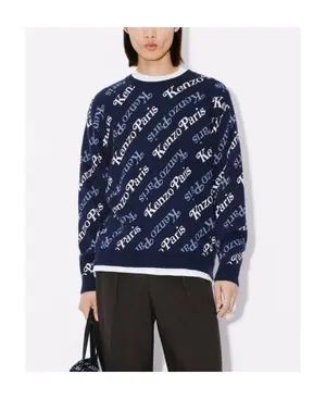 Kenzo All-over Monogram Printed Crew Neck Jumper