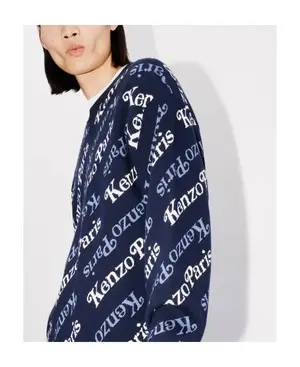 Kenzo All-over Monogram Printed Crew Neck Jumper