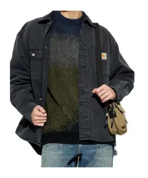 Carhartt Work In Progress Tinley Colour-block Crew Neck Sweater - Black