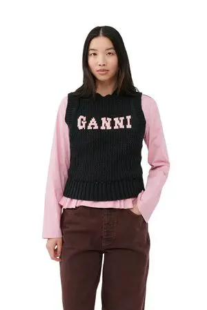 GANNI Cotton Rope Vest