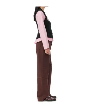 GANNI Cotton Rope Knit Vest