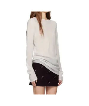 RIER Wool Chiffon Top