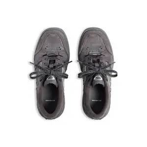 Balenciaga Distressed Calfskin Leather Sneakers