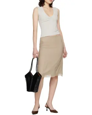 Hereu Double Handle Handbag With Pouch