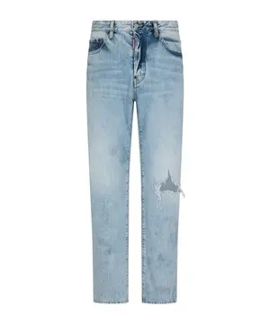 Dsquared2 Ripped Straight-leg Jeans
