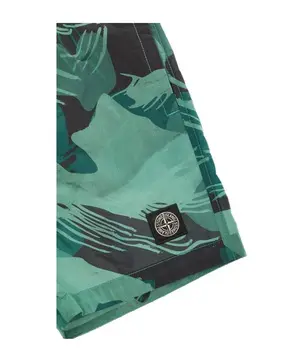 Stone Island Compass Motif Swim Shorts