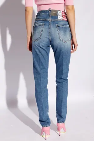 Dsquared2 642 Straight-leg Stonewashed Jeans