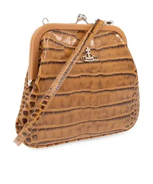 VIVIENNE WESTWOOD Clutch Bag With Logo Embellishment