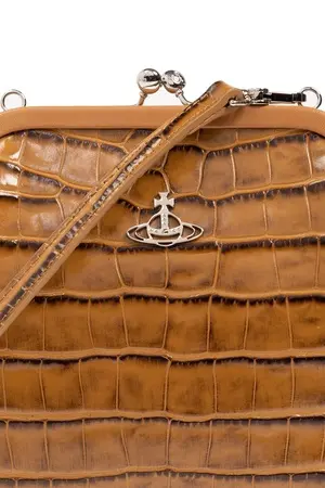 VIVIENNE WESTWOOD Clutch Bag With Logo Embellishment