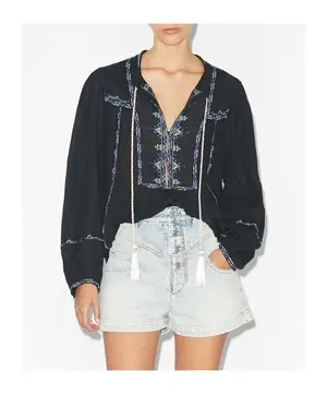 Isabel Marant Étoile Silekia Tassel-detailed Blouse