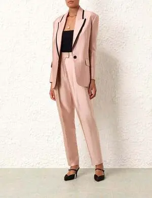 Zimmermann Long-sleeved Wool Jacket With Contrasting Trim