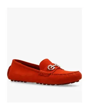FERRAGAMO Gancini Plaque Slip-on Loafers