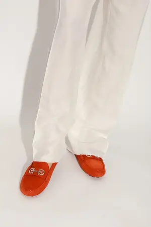 FERRAGAMO Gancini Plaque Slip-on Loafers