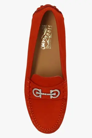 FERRAGAMO Gancini Plaque Slip-on Loafers