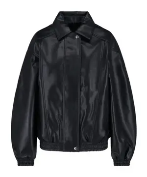 THE FRANKIE SHOP Prescott Oversized Leather Jacket