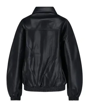 THE FRANKIE SHOP Prescott Oversized Leather Jacket