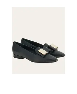 FERRAGAMO Double-bow Slip-on Loafers